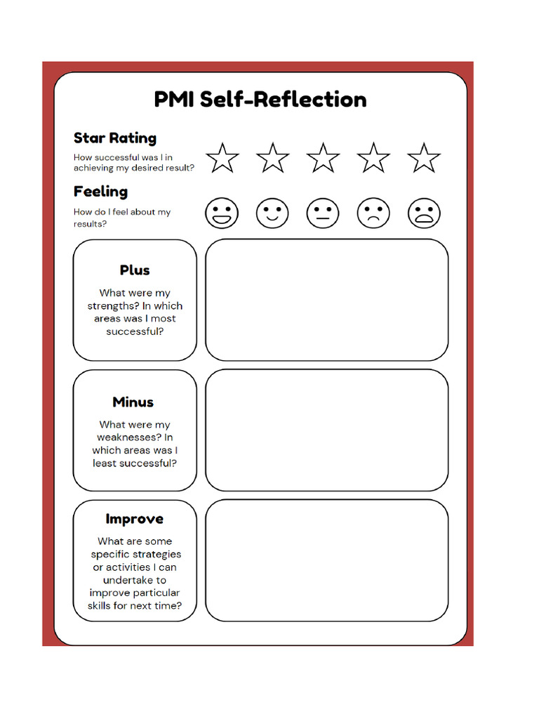 PMI self evaluation | PDF