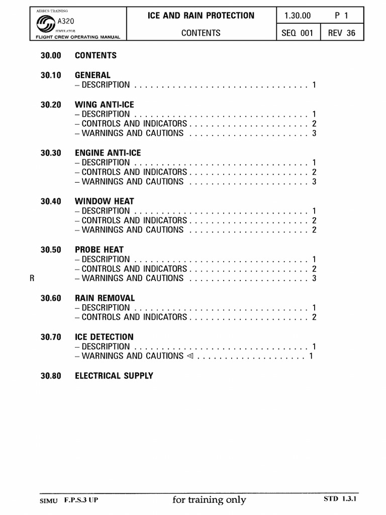 A320-Ice and Rain Protection | PDF