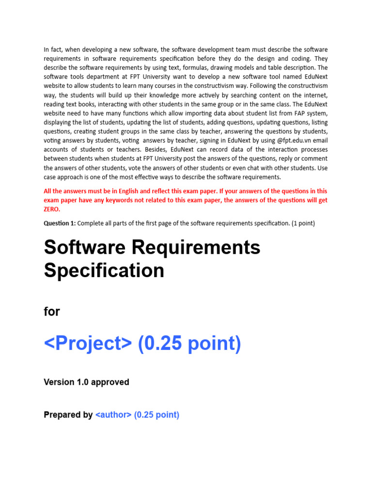 Sample PE SWR302 v1.0 Short | PDF | Use Case | Constructivism ...