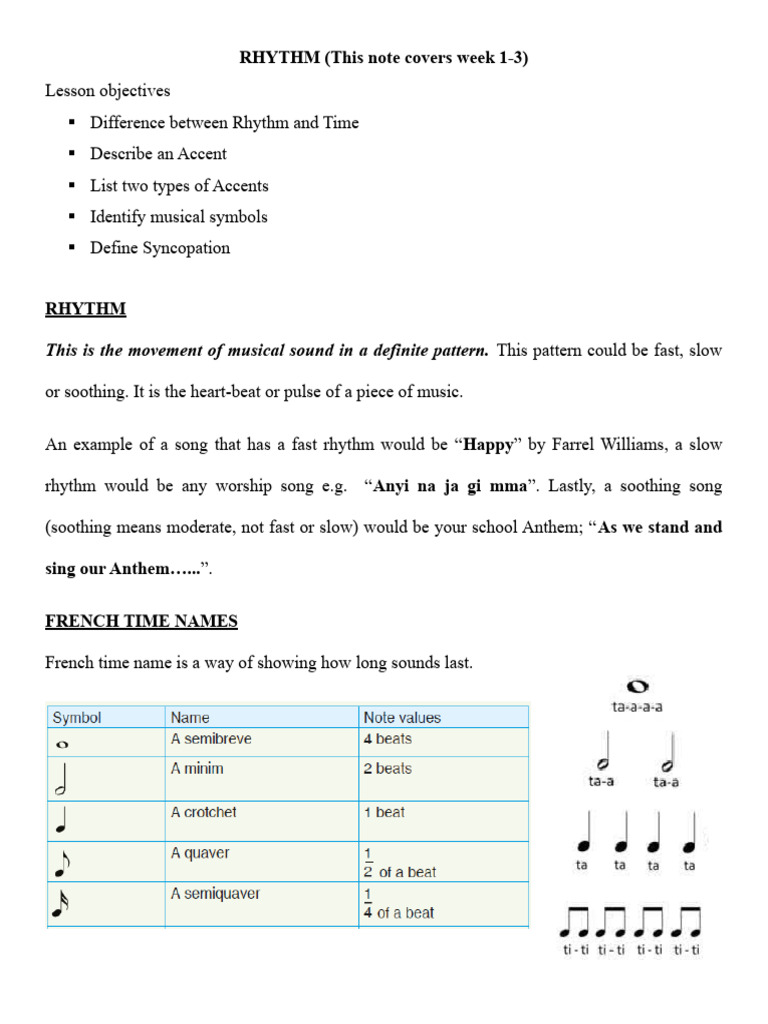 RHYTHM | PDF | Stress (Linguistics) | Rhythm