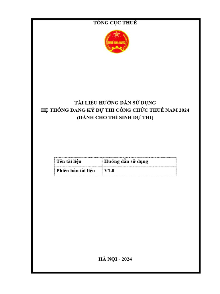 HDSD ThiTuyen ThiSinh 2024 | PDF