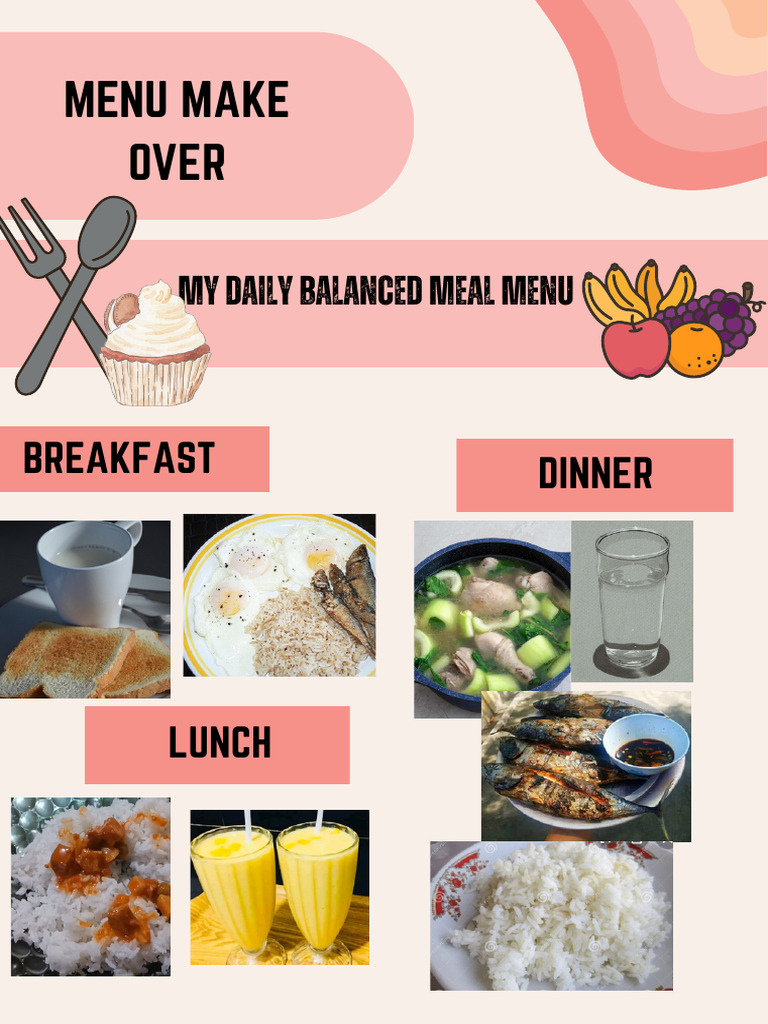 Aliyah-Daily Food Balanced Menu | PDF