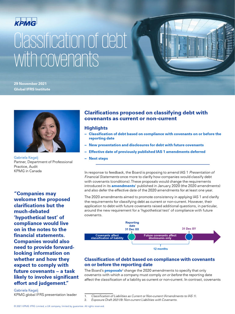 Classification of Debt With Covenants Printable | PDF | International ...