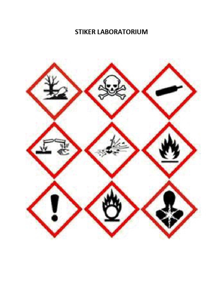 Stiker Laboratorium | PDF