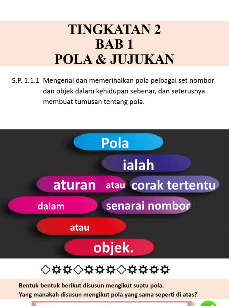 1.1 Pola Dan Jujukan 2024 | PDF