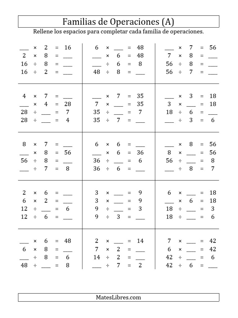Familiasop Multiplicacion Division 8 8 Todo.1462973194 | PDF
