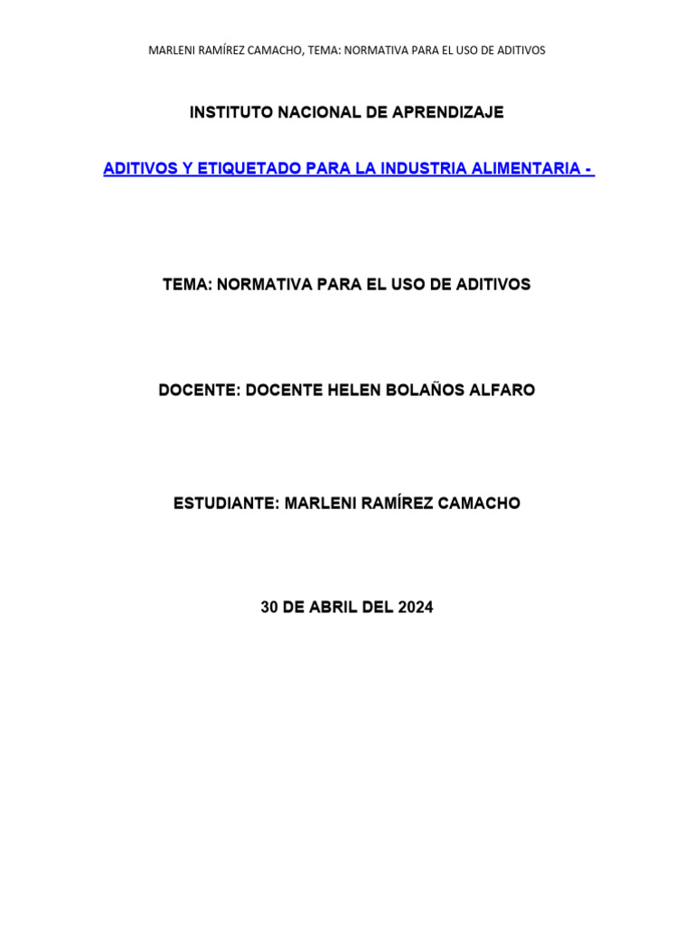 Marleni_Ramírez_actividad 5. doc.x | PDF | Panes | Alimentos