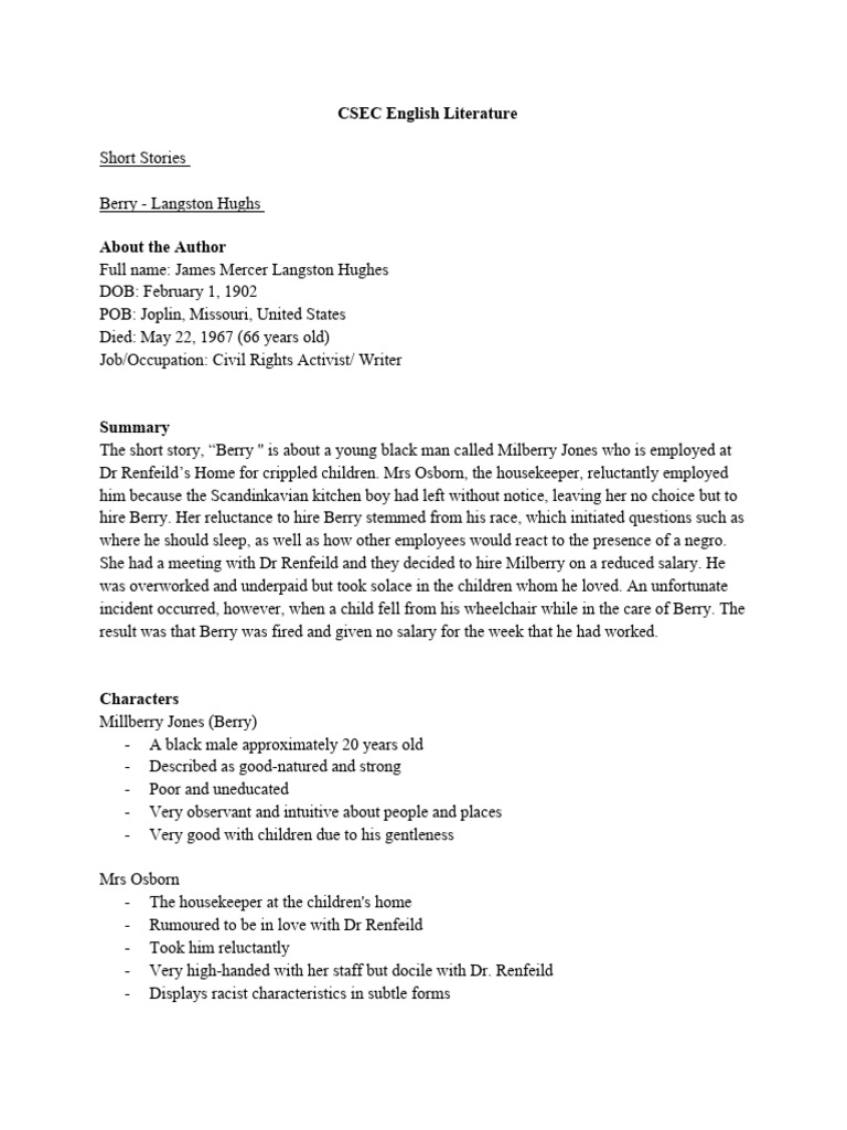 CSEC English Literature | PDF | Poetry | Psychological Trauma