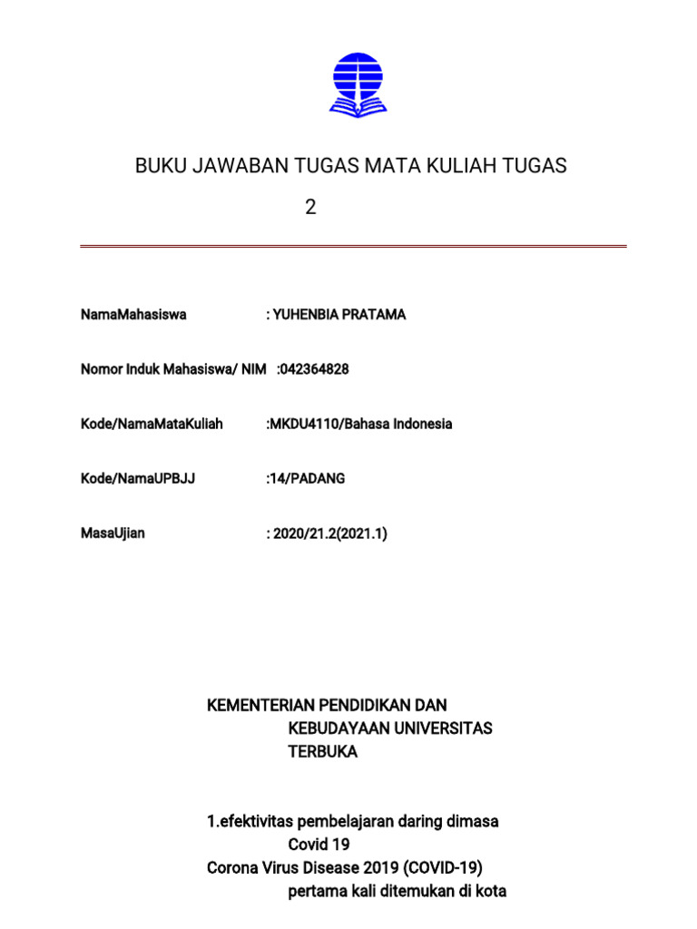 BJT Tugas 2 Bhs Indonesia | PDF