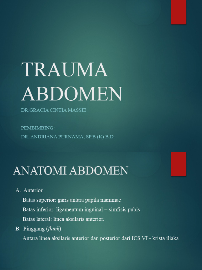 Trauma Abdomen | PDF