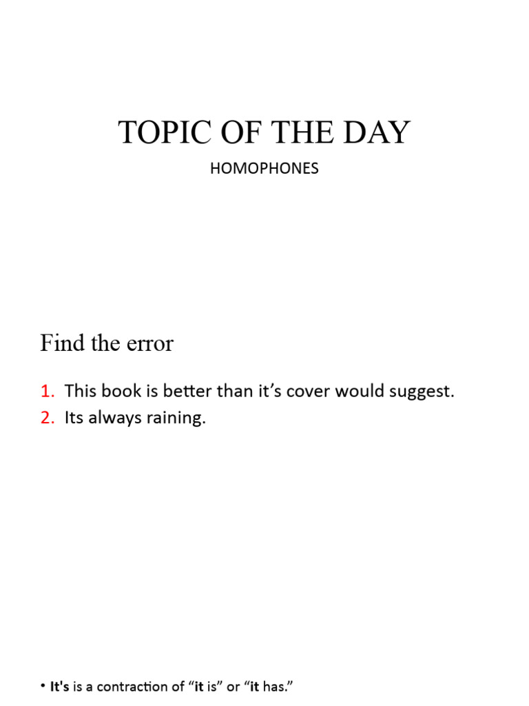 Understanding Homophones: Common Errors | PDF