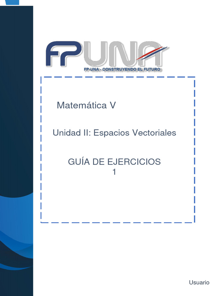 Ejercitario Espacios Vectoriales Pdf Espacio Vectorial Base