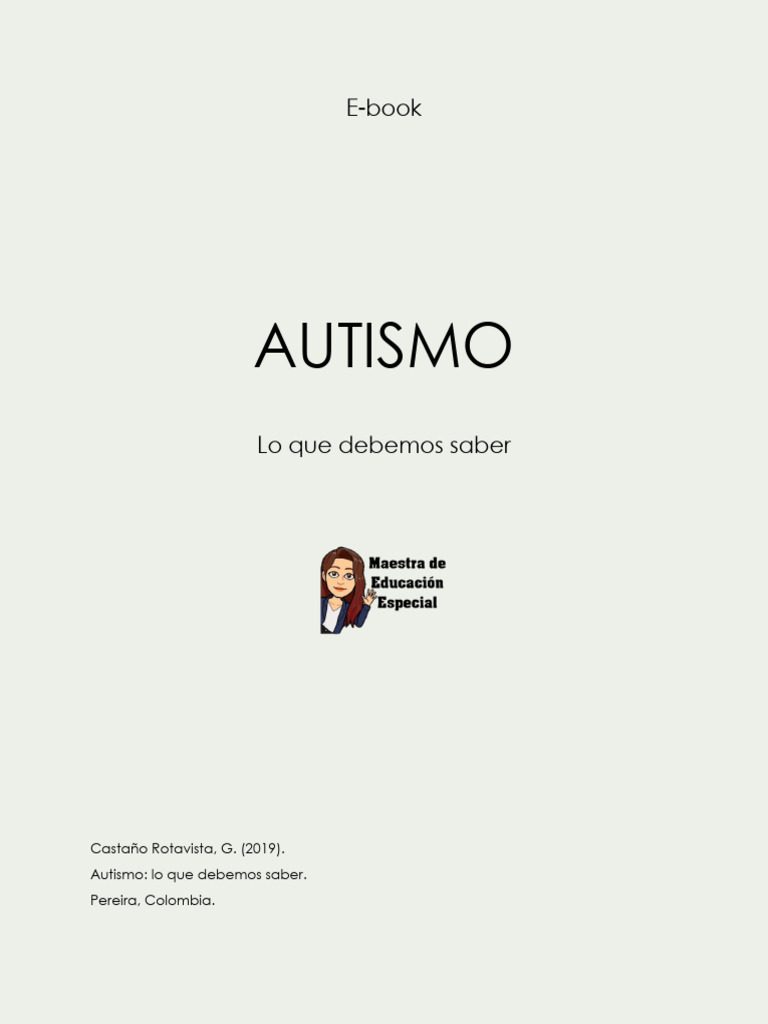 E-book sobre Autismo y Educación | PDF | Espectro autista | Pensamiento