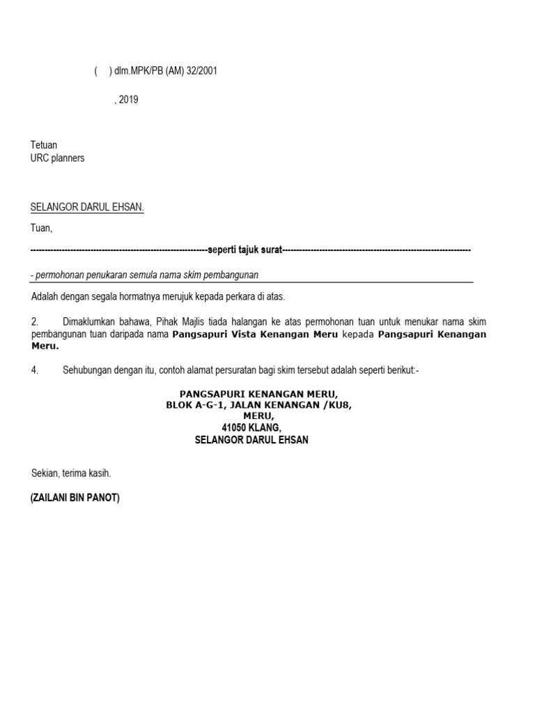 Draft Surat | PDF