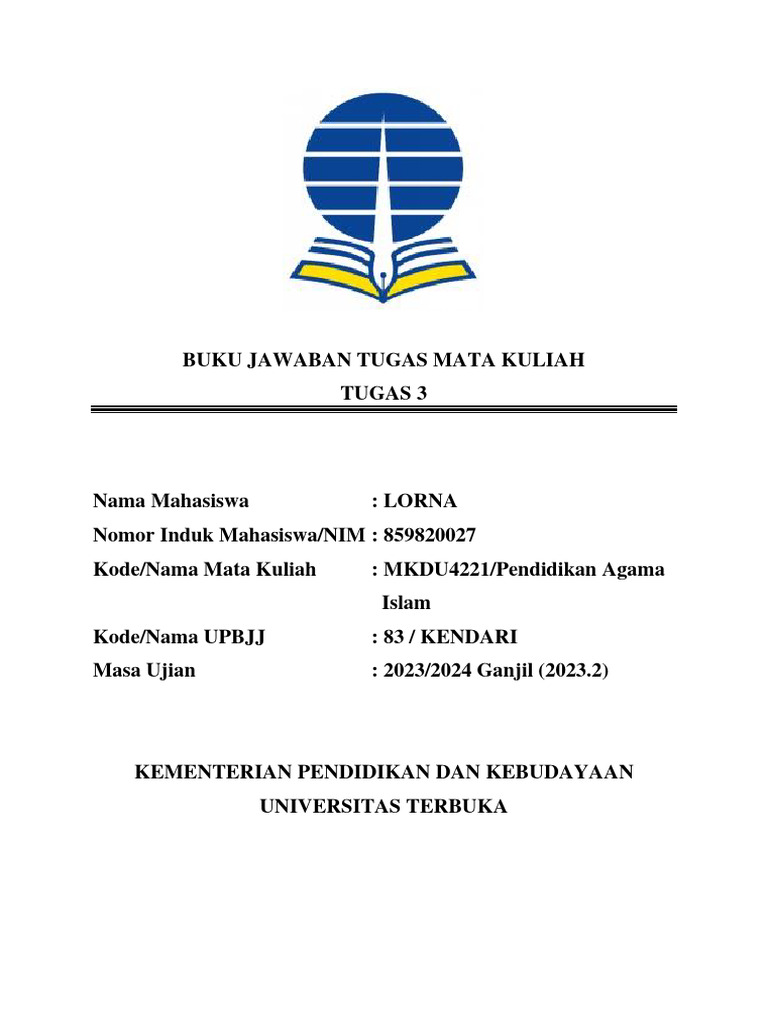 BJT MKWU4101 Pendidikan Agama Islam | PDF