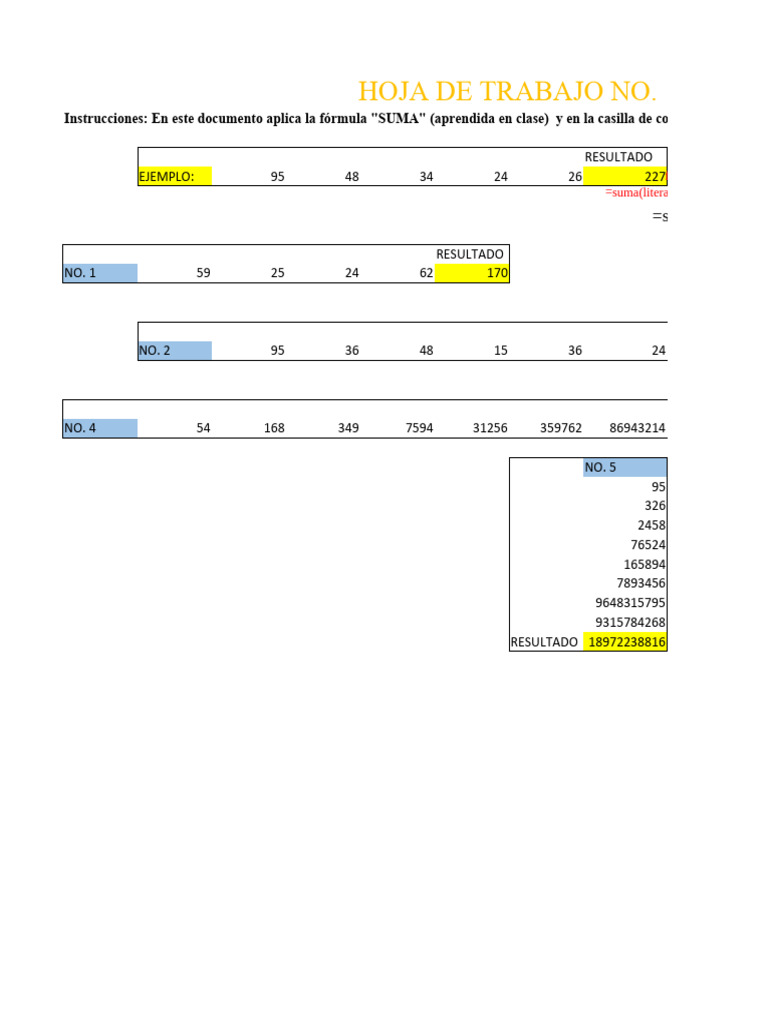 Hoja de Trabajo No. 1 - Compu | PDF