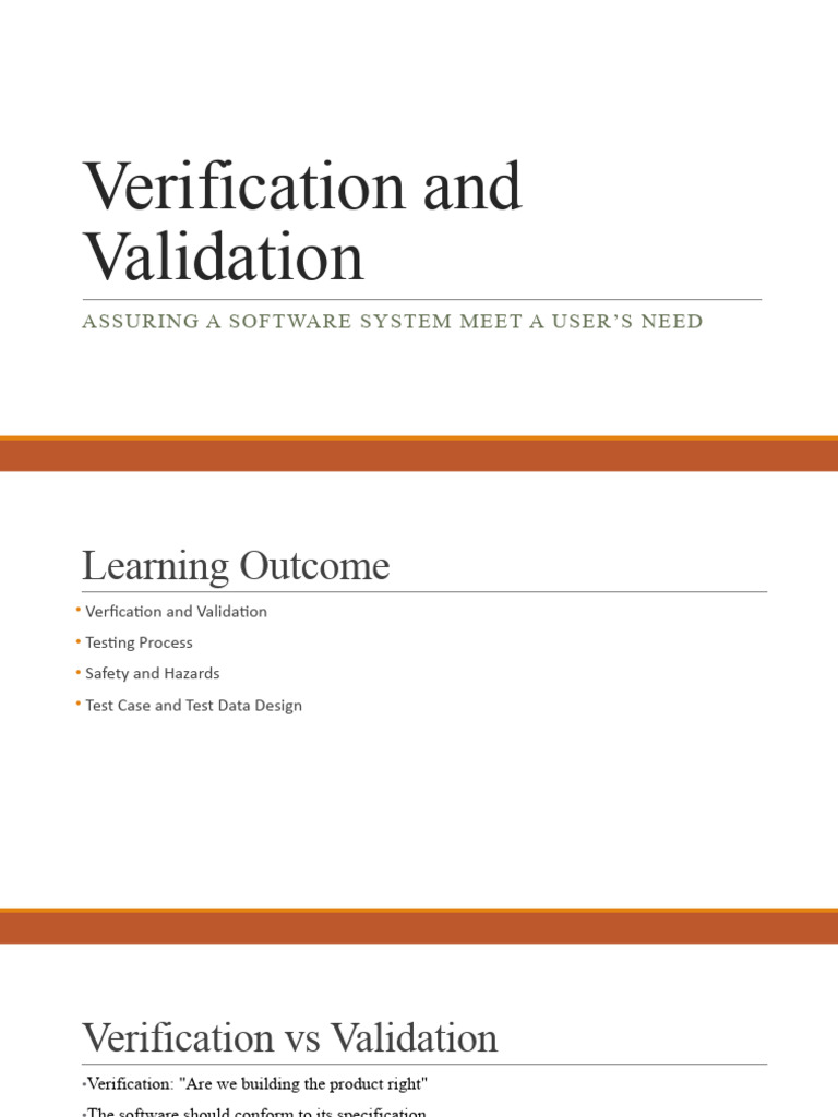 Chapter 4 Verification and Validation 2024 | PDF | Software Testing ... Chapter 4 Verification and Validation 2024 | PDF | Software Testing ...