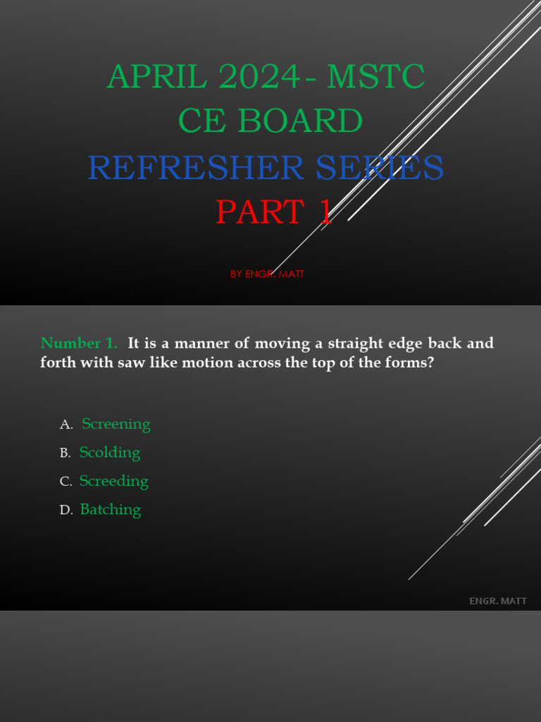 Refresher Series #2 | PDF