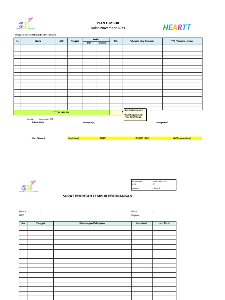 Rekap Man Hours - April 2024 | PDF