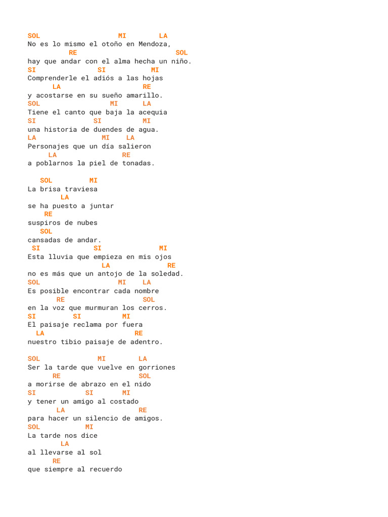 Tonada de Otoño Violin | PDF