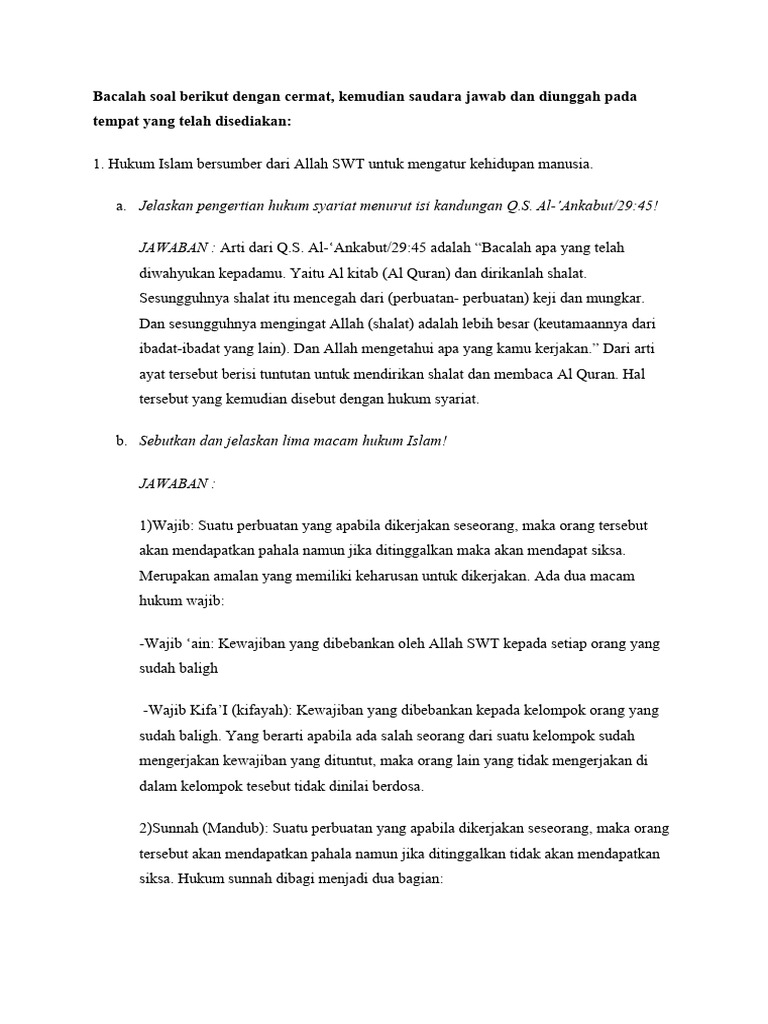 Tugas 2 Pai | PDF | Agama & Spiritualitas