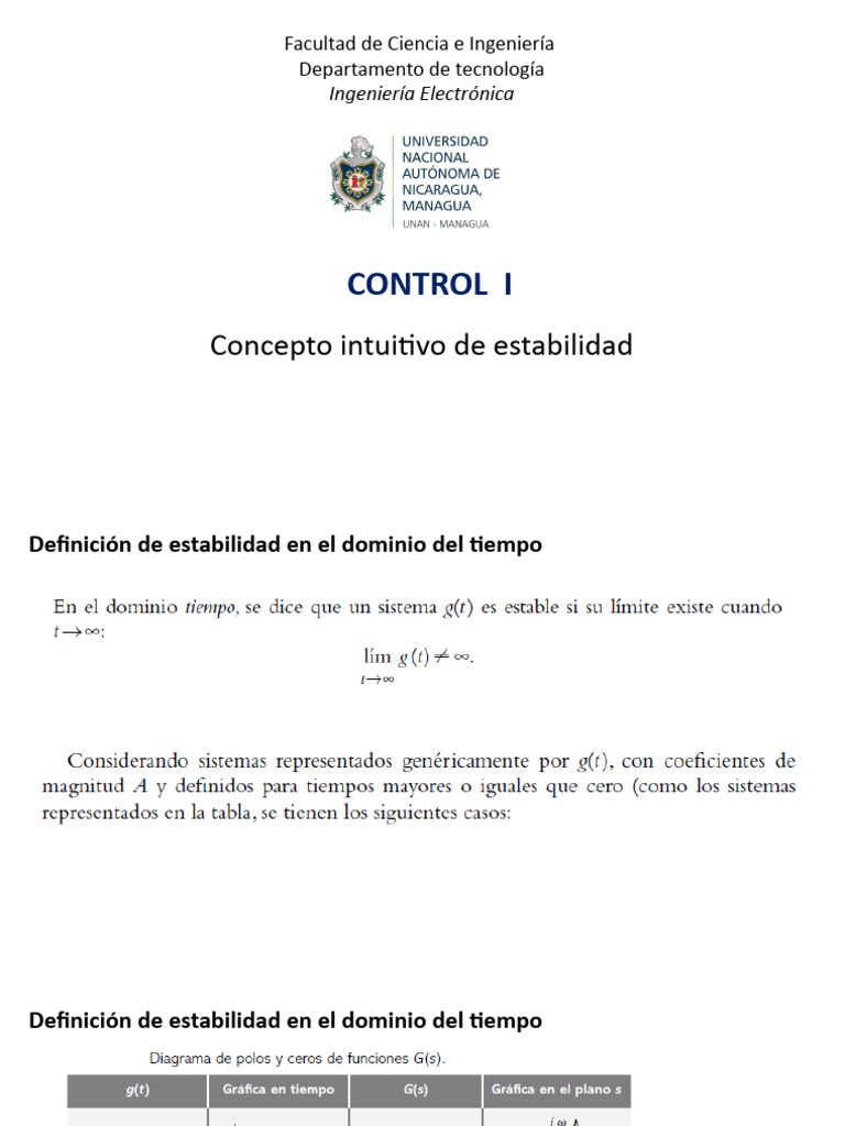 Definición Intuitiva de Estabilidad | PDF | Métodos y materiales de ...