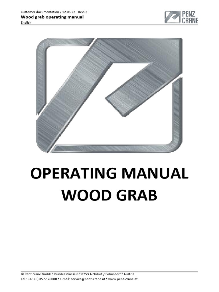 Grab Crane Manual | PDF | Crane (Machine) | Screw