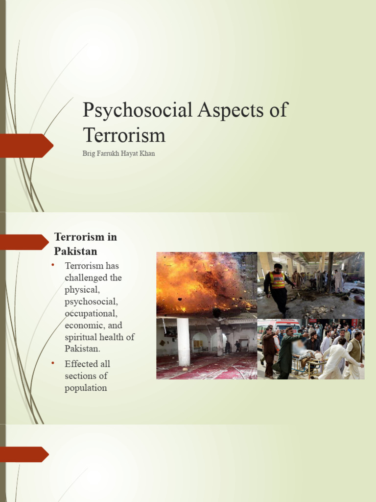 Psychological Aspect of Terrorism Final | PDF | Psychological Trauma ...