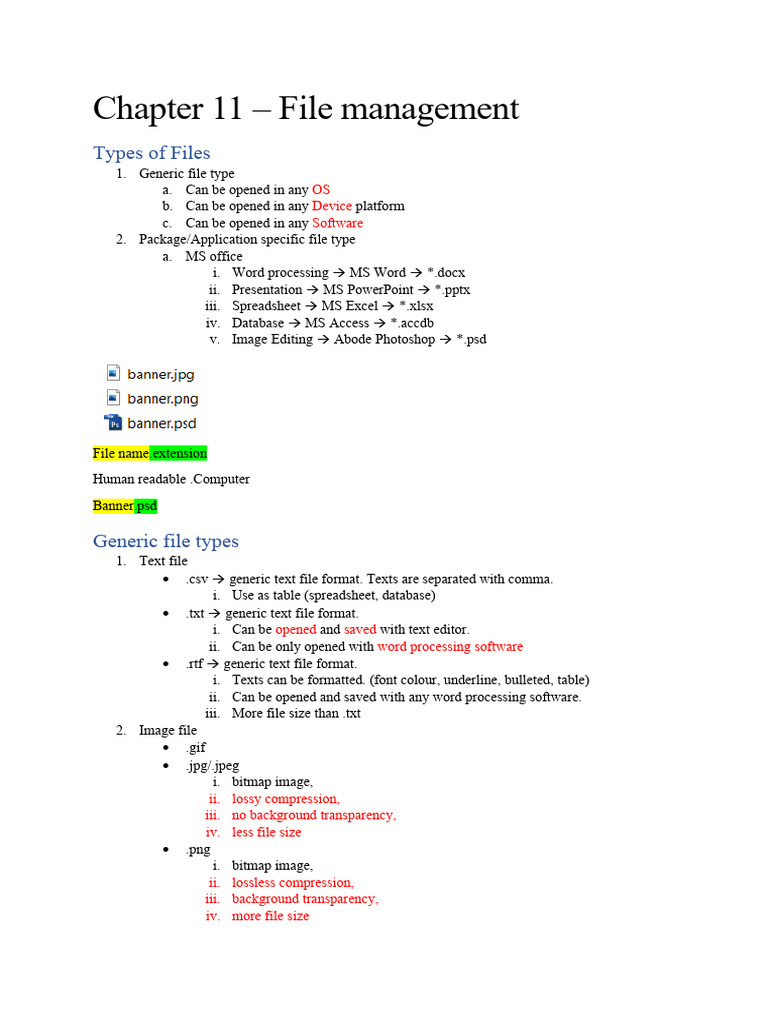 Generic File Type | PDF | File Format | Data Compression