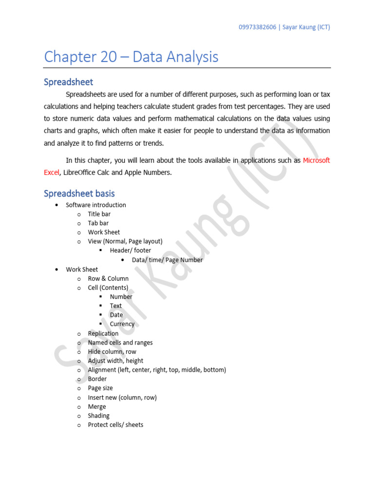 Data Analysis Pdf Spreadsheet Computing 2264