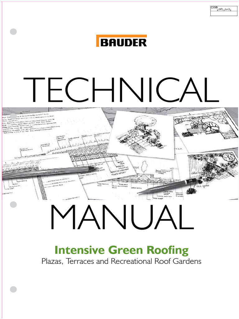Intensive Green Roof Technical Manual - Bauder LTD | PDF | Drainage | Roof