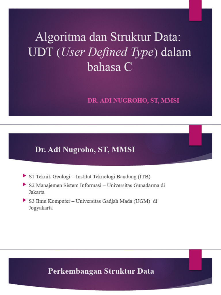 ASD 1 INTRO Algoritma Dan Struktur Data | PDF