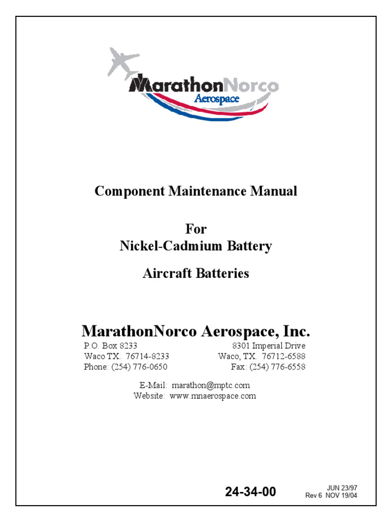 Manual Bateria Marathon Pdf Rechargeable Battery Electricity
