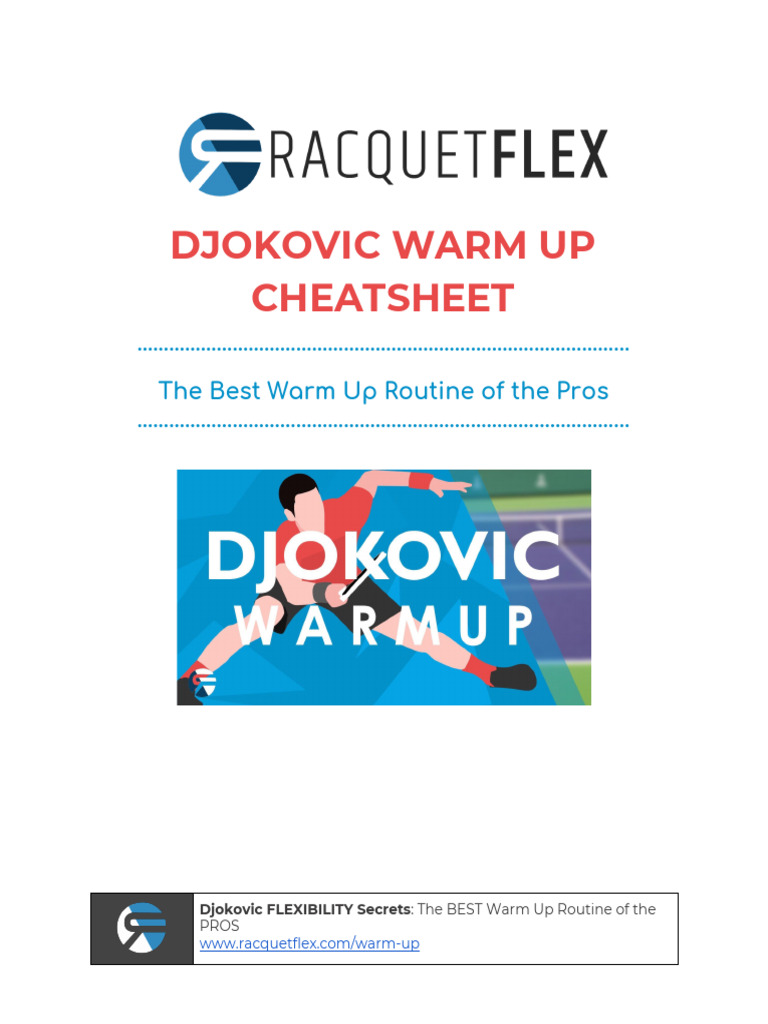 Djokovic's Essential Warm-Up Routine | PDF | Anatomical Terms Of Motion ...