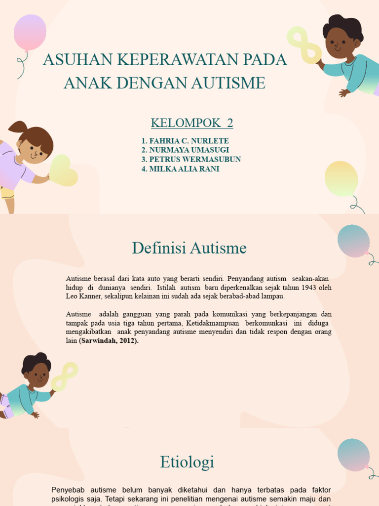 KEP. ANAK (Ns - Sardi) Kel. 2 - AUTISME | PDF