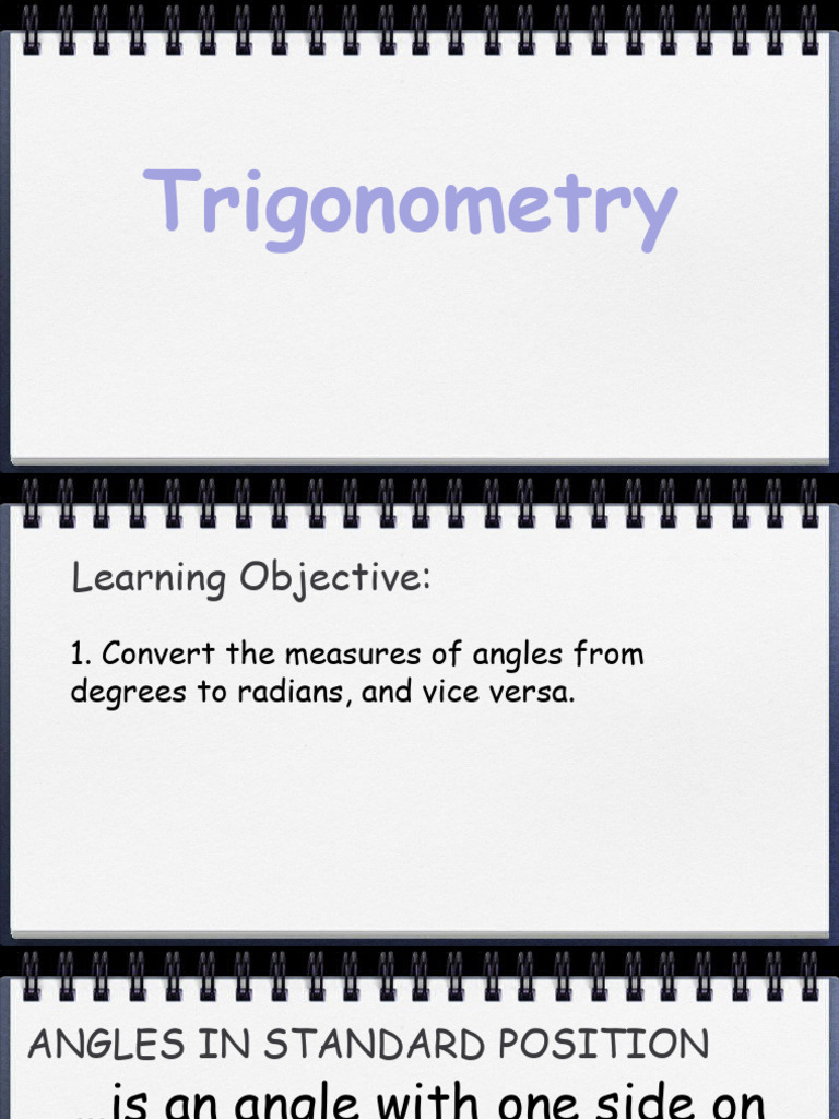 Trigonometry Pdf Angle Cartesian Coordinate System