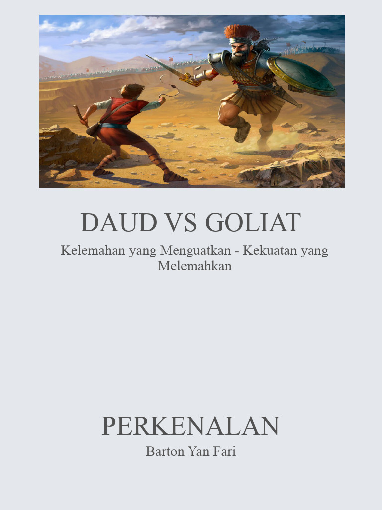 Presentasi Daud VS Goliath | PDF