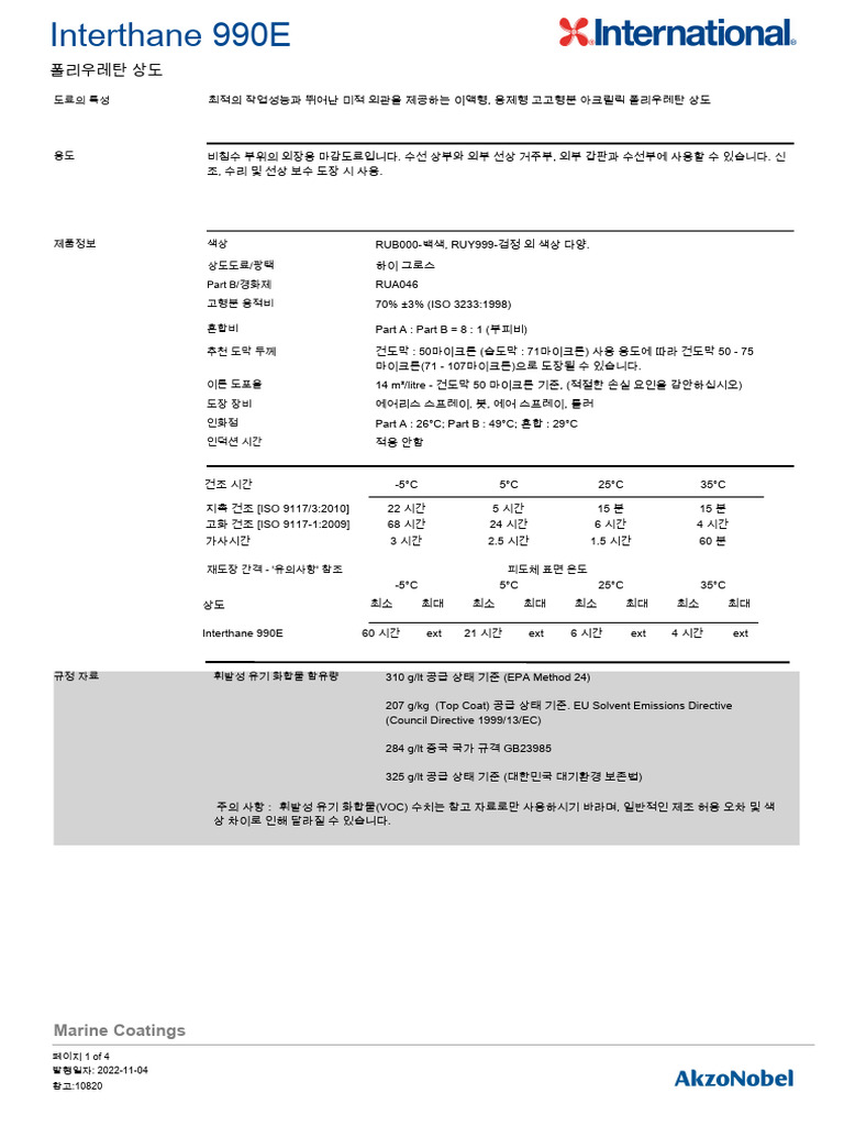 Interthane 990E RU' | PDF
