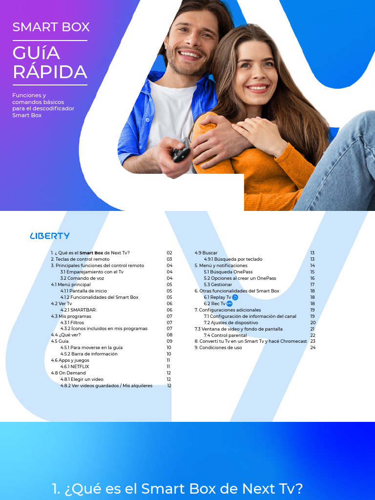Guía Rápida: Funciones y Comandos Básicos para El Descodificador Smart Box | PDF | Vídeo a la ...