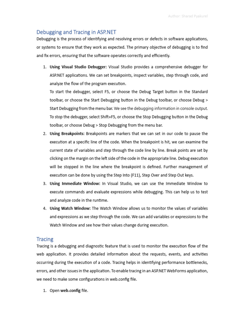 Chapter 49 Debugging And Tracing Pdf Debugging Software Engineering