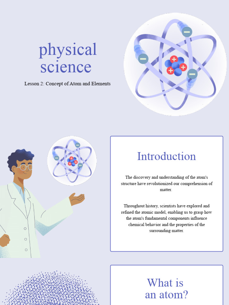 Physical Science Lesson 2 | Download Free PDF | Atoms | Atomic Nucleus