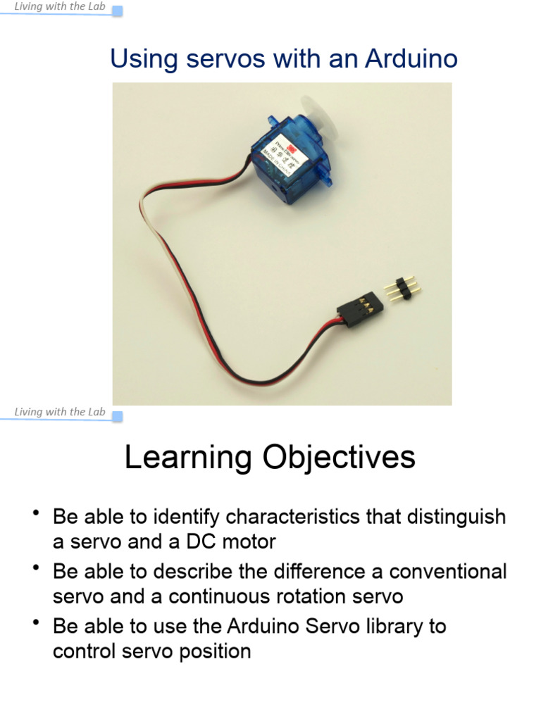 Servos With Arduino PSU 2012 | PDF | Servomechanism | Electric Motor