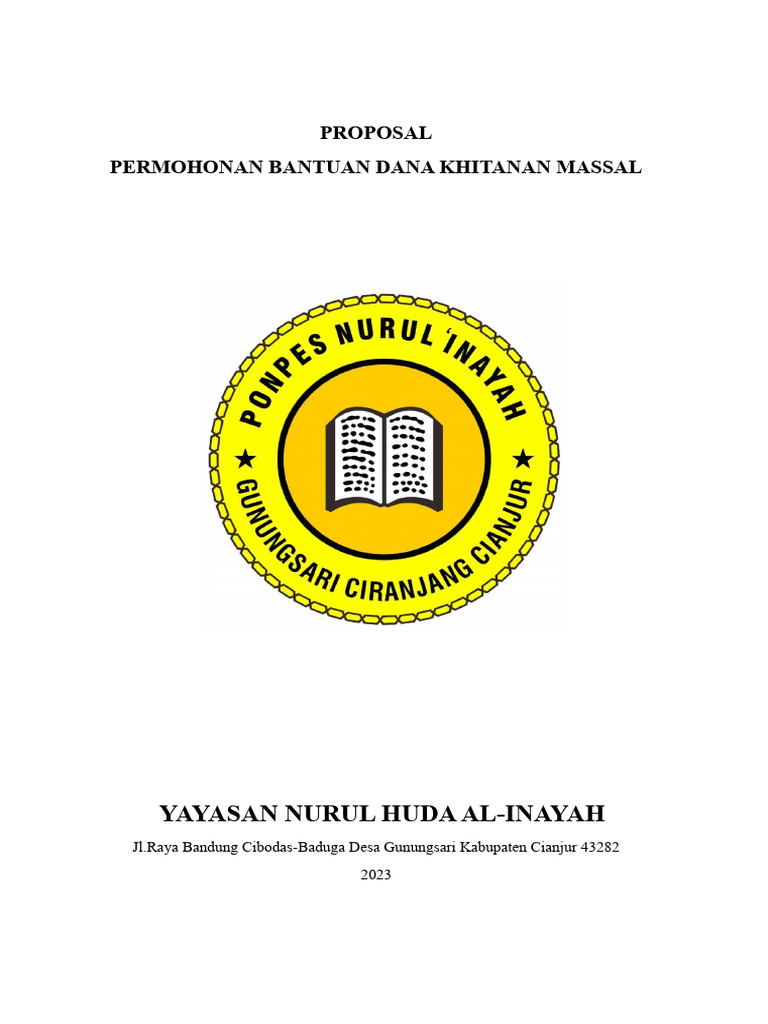 Proposal Khitan Massal 2024 | PDF