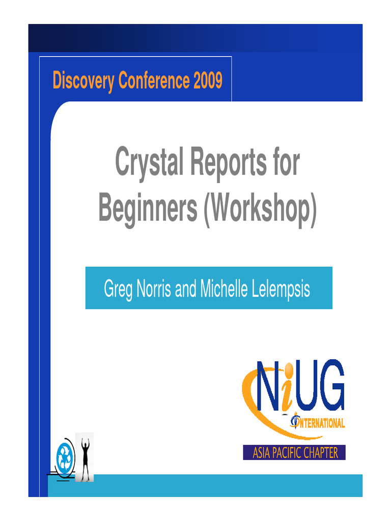Crystal Reports Beginner Workshop 2009 | PDF | Databases | Computing