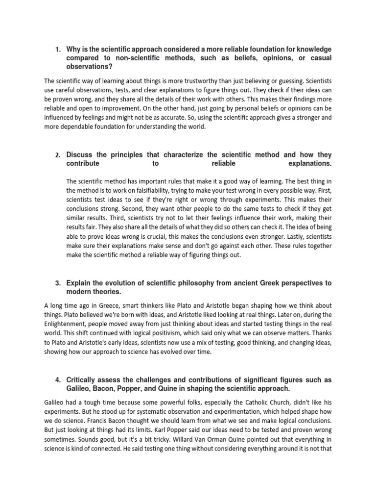 ARM - Class Task - Origins (16-11-23) | PDF | Science | Scientific Method