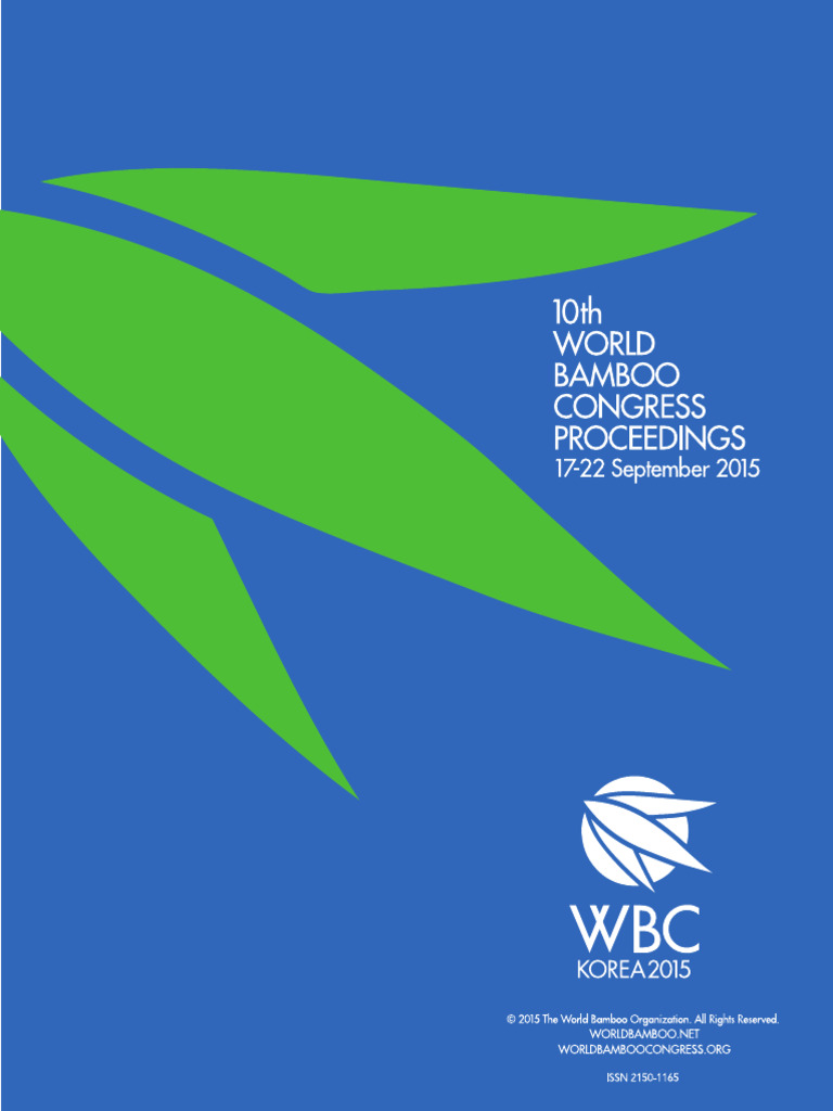 Welcome Wbc 2015 Pdf Bamboo Ecology