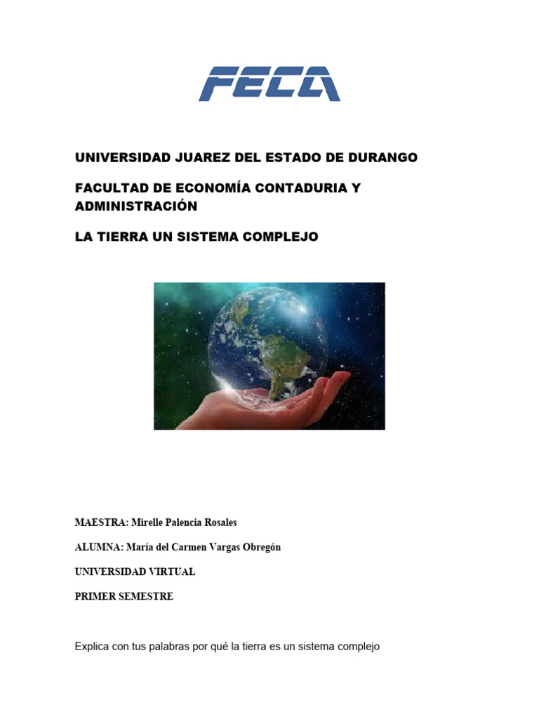 La Tierra Un Sistema Complejo | PDF | Tierra | Antártida