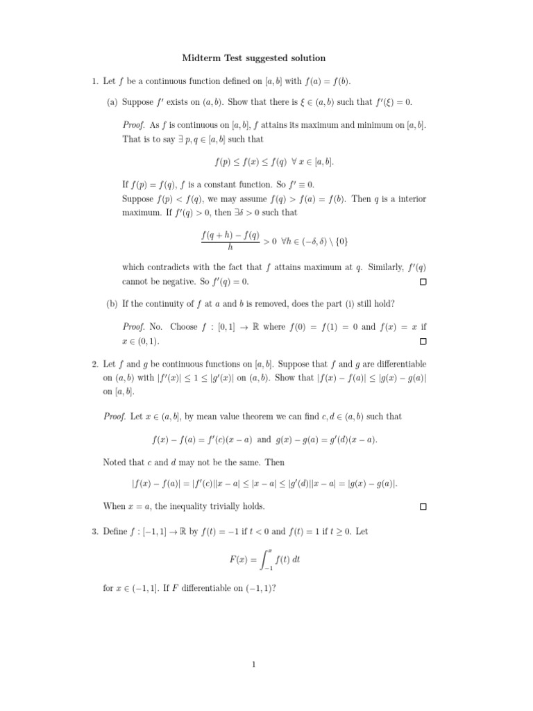 Midterm Solution | PDF | Applied Mathematics | Mathematical Logic