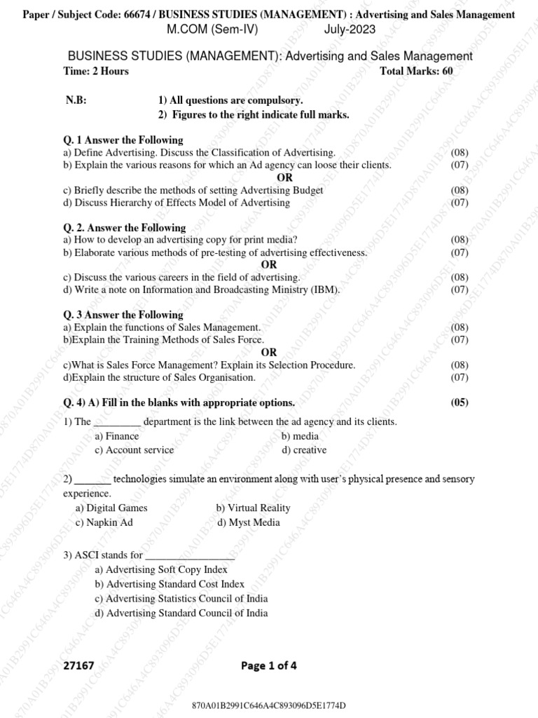 Business Studies (Management | Download Free PDF | Mass Media ...