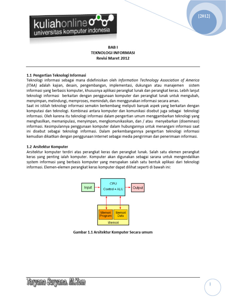 Pengenalan Java Script 2012 Modul 1 Pengenalan Teknologi Informasi | PDF